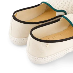 Rivieras Cotton Canvas & Seaqual® Mesh Loafer - Cream