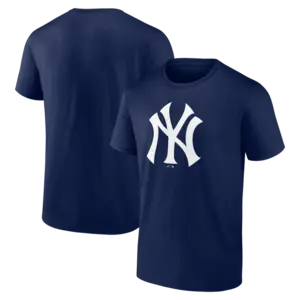 LOGO ATHLETIC New York Yankees Official Logo T-shirt - Navy