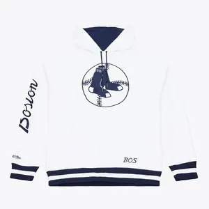 Mitchell & Ness Boston Red Sox Cooperstown Collection Fleece Hoodie - White