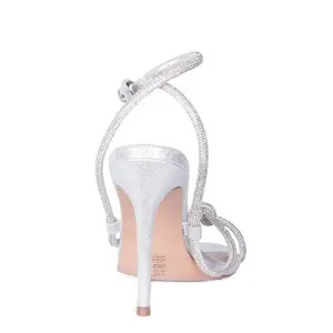 LAUREN LORRAINE Nola Stiletto Sandals - Silver
