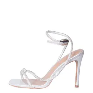 LAUREN LORRAINE Nola Stiletto Sandals - Silver