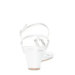 LAUREN LORRAINE Laynie Wedge Sandals - Silver