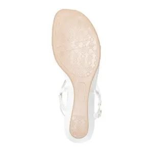LAUREN LORRAINE Laynie Wedge Sandals - Silver