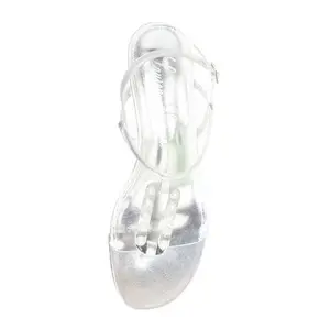 LAUREN LORRAINE Laynie Wedge Sandals - Silver