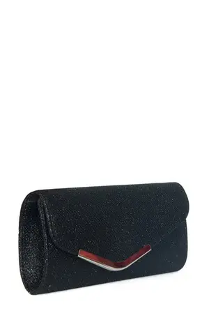 LAUREN LORRAINE Lisa Evening Clutch - Black