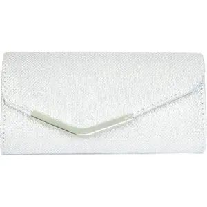 LAUREN LORRAINE Lisa Evening Clutch - Silver