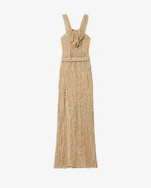 Isabel Marant Étoile Ornella Beaded Crochet Dress - Desert