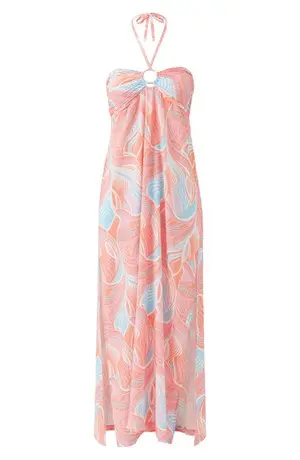 Melissa Odabash Harriet Halter Cover-up Maxi Dress