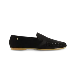 Rivieras Jazz Suede Slip-on Moccasin - Noir