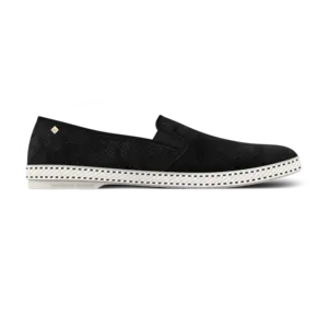 Rivieras Suede Slip-on Loafer - Black