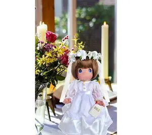 PRECIOUS MOMENTS The Doll Maker My First Commun Ion Auburn - One-color