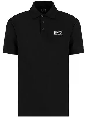 EA7 Logo-embossed Polo Shirt