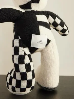 THE ELDER STATESMAN Striped Cashmere Teddy Bear