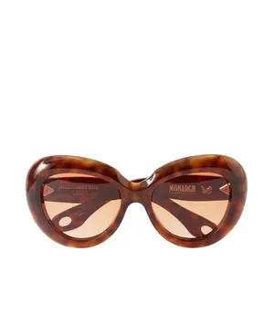 JACQUES MARIE MAGE Monarch Round-frame Sunglasses - Tortoiseshell