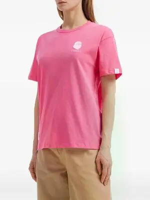 FINGERCROXX Logo-embroidered T-shirt - Pink