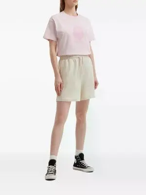 FINGERCROXX Drawstring Patch Shorts - Neutrals