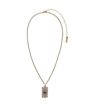 Versace Circe Metal And Glass Necklace Multi