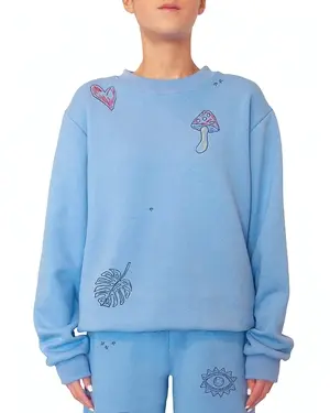 C.BONZ Scribble Doodles Oversized Pullover