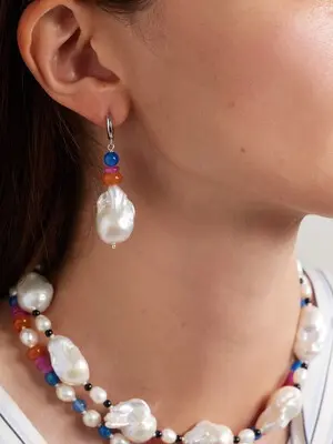 GOHAR WORLD Turkish Delight Silver-tone Dangle Earrings