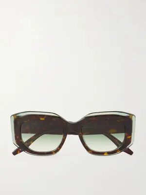 Barton Perreira Crescendo Square-frame Sunglasses - Tortoiseshell