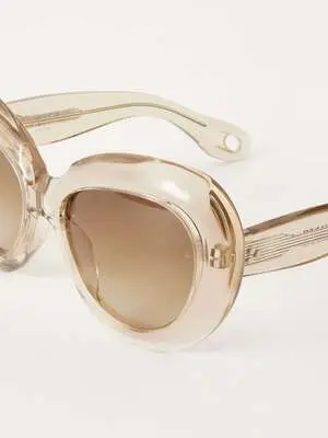 JACQUES MARIE MAGE Monarch Round-frame Sunglasses