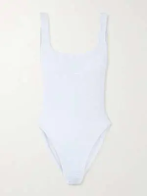 Hunza G Original Crinkle Swimsuit Light Blue