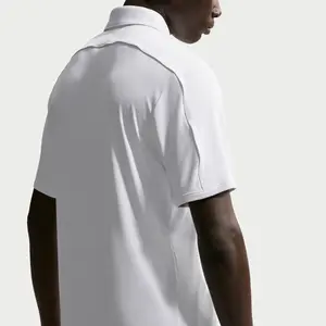Nike Par Dri-fit Sleeve Logo Golf Polo - White