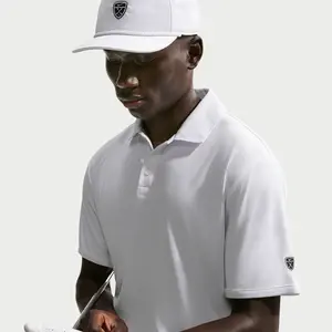 Nike Par Dri-fit Sleeve Logo Golf Polo - White