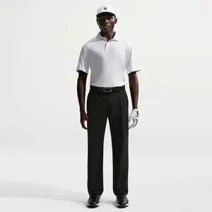 Nike Par Dri-fit Sleeve Logo Golf Polo - White