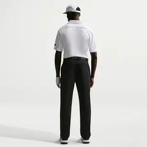 Nike Par Dri-fit Sleeve Logo Golf Polo - White