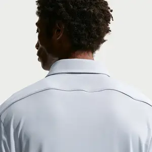 Nike Par Dri-fit Sleeve Logo Golf Polo - Grey