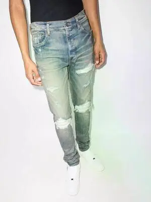 Amiri Mx1 Ultra Suede-patches Skinny Jeans