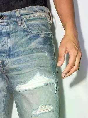 Amiri Mx1 Ultra Suede-patches Skinny Jeans