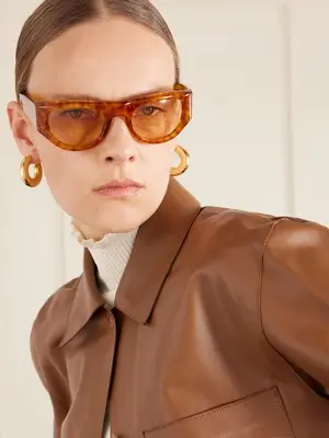 JACQUES MARIE MAGE D-frame Tortoiseshell Sunglasses