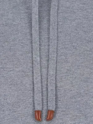 Loro Piana Banyan" Hooded Sweatshirt - Gray