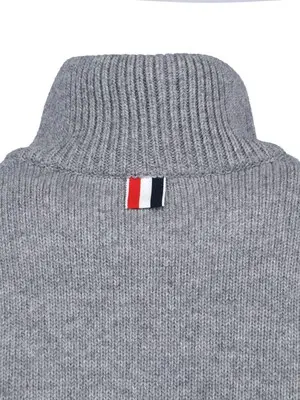 Thom Browne 4-bar Zip Sweater