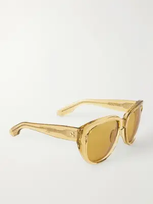 JACQUES MARIE MAGE Roxy Oversized Round-frame Sunglasses - Green
