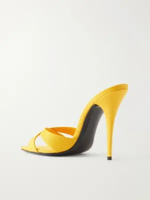 Saint Laurent Kirat 110 Cady Sandals - Yellow