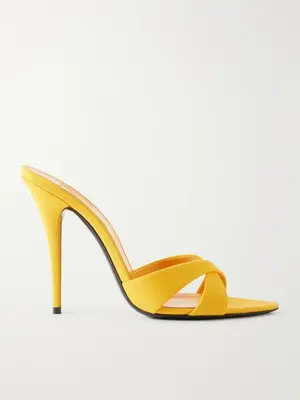 Saint Laurent Kirat 110 Cady Sandals - Yellow