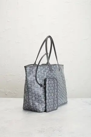 Goyard Saint Louis Pm Tote Bag - Grey
