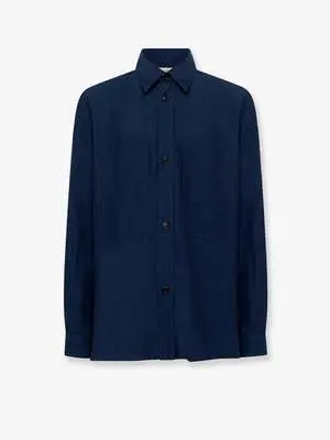 LANEUS Viscose And Linen Shirt
