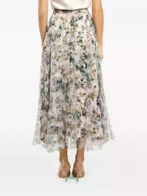 Cinq À Sept Sofia Floral Midi Skirt