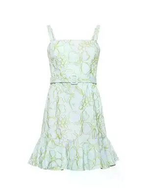 Cinq À Sept Tonya Floral Mini Dress - Blue