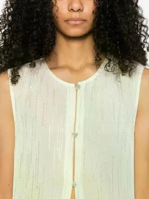 FORTE_FORTE Buttoned Sleeveless Coat
