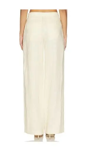 Bardot Geordy Hipster Linen Pant - Eggnog