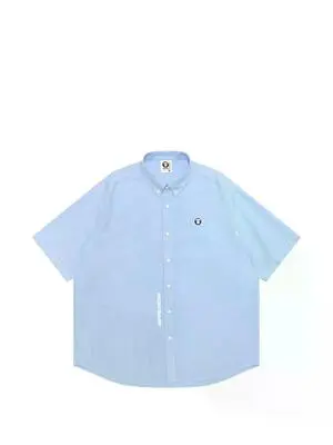 AAPE BY *A BATHING APE Logo Shirt - Blue