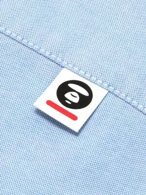AAPE BY *A BATHING APE Logo Shirt - Blue