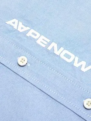AAPE BY *A BATHING APE Logo Shirt - Blue