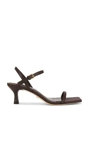 Paige Ella Sandal With Kitten Heel - Coffee