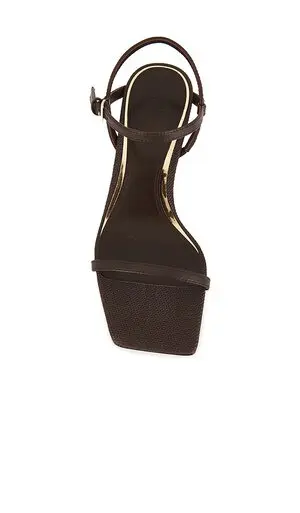 Paige Ella Sandal With Kitten Heel - Coffee
